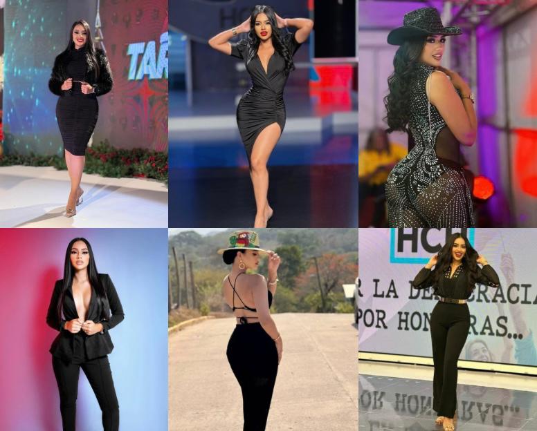 Un repaso por los estilismos negros más icónicos de Kennia Mondragón ...